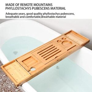 ZLXDP Bathtub Serving Tray Bath Bridge Useful Storage Rack Shelf Telescopic Tablet Holder for Bathroom Home