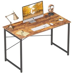 coofel 47 inch computer desk, modern simple style small office desk, writing desk, study table, work desk for home office, student study writing (47" x 24" x 30")