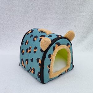 Petyoung Guinea Pig Hideout Hamster Bed Rabbit House Cave Accessories, Small Animals Cozy Hide-Out for Bunny Hedgehog Ferret Chinchilla