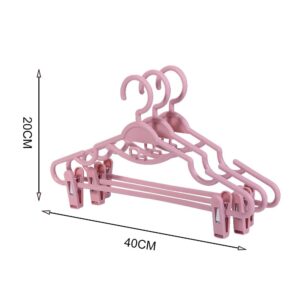 10pcs Heavy Duty Slim Plastic Hangers Clothes Hangers with Clips for Home Closet