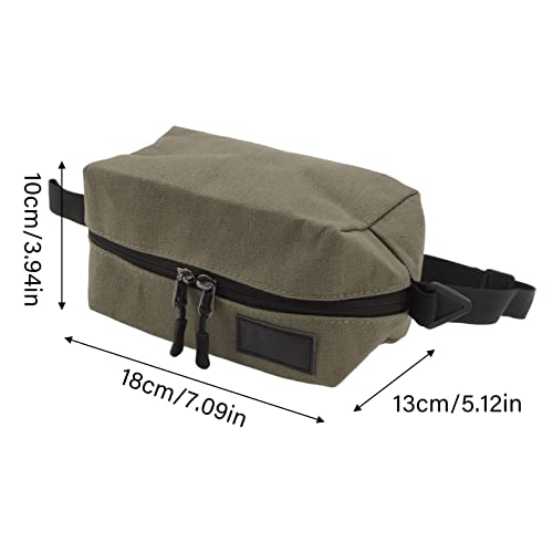 Tissue Dispenser, Practical Zipper Closure Canvas Multi Purpose Napkin Paper Dispenser Folding for Outdoor Activities