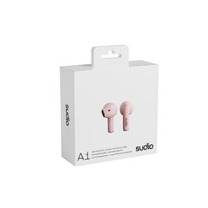 Sudio A1 True Wireless Earbuds Bluetooth 5.3 Headphones Touch Control with Wireless Charging Case Compact IPX4 Waterproof Open-Ear Built-in Mic Headset Premium Crystal Sound