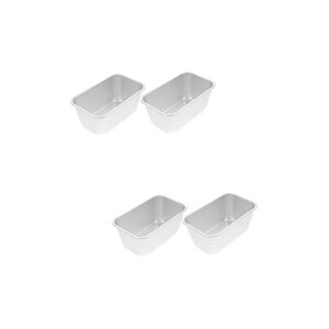 upkoch 4 pcs toast bread box bread baking pan rectangular bakeware toast maker loaf pan cake baking tray non stick bakeware rectangular baking pan paper cup aluminum alloy rectangle