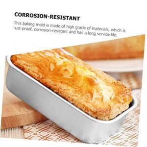 UPKOCH 4 pcs Toast Bread Box bread baking pan rectangular bakeware toast maker loaf pan cake baking tray non stick bakeware rectangular baking pan paper cup aluminum alloy rectangle