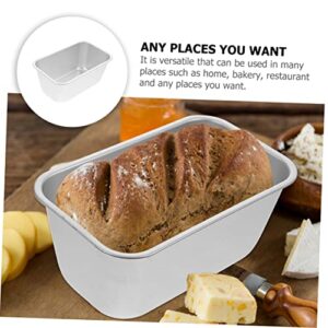 UPKOCH 4 pcs Toast Bread Box bread baking pan rectangular bakeware toast maker loaf pan cake baking tray non stick bakeware rectangular baking pan paper cup aluminum alloy rectangle