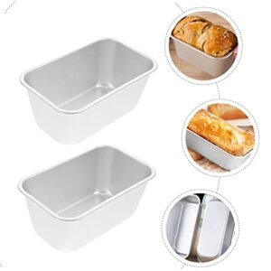 UPKOCH 4 pcs Toast Bread Box bread baking pan rectangular bakeware toast maker loaf pan cake baking tray non stick bakeware rectangular baking pan paper cup aluminum alloy rectangle