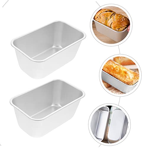 UPKOCH 4 pcs Toast Bread Box bread baking pan rectangular bakeware toast maker loaf pan cake baking tray non stick bakeware rectangular baking pan paper cup aluminum alloy rectangle