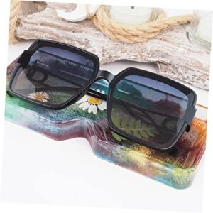 ULDIGI 2pcs Resin Glasses Holder Resin Crafts Silicone Mold Coaster Resin Mold Eyeglasses Container Mold Candle Resin Mold Epoxy Resin Crafts Silicone Tray Molds DIY Glasses Mold Jewelry