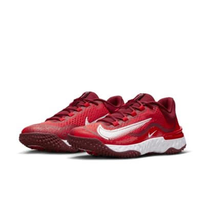 Nike Mens Alpha Huarache Elite 4 Low 'University RED' Baseball Shoes Size 8