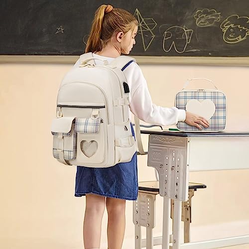 ACESAK Backpack for Girls - Bookbag Backpacks Schoolbag for Girls Kids Teen Women Casual Laptop Travel Daypacks - School Bag Elementary Middle School College Cute Backpack with Lunch Box