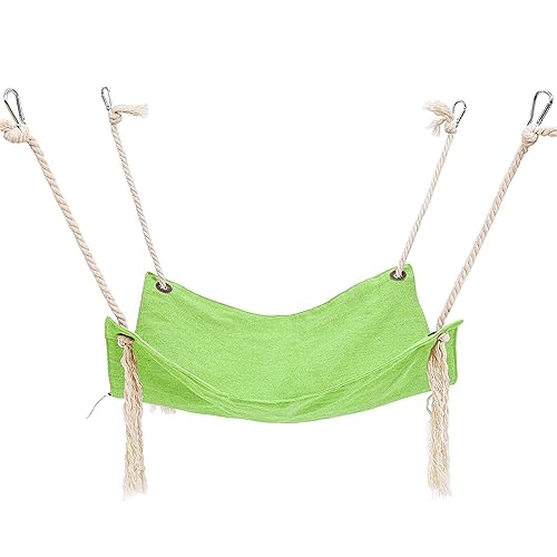 opsient Cat Hammock Bed for Cage - 19x19 inch Adjustable Hanging Cat Bed Reversible Cat hammocks for Indoor Cats, Sleeping and Resting Sleepy Pad for Kitten Ferret Puppy or Small Pet (Army Green)