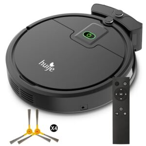 huije auto self charging robot vacuum cleaner, 2000pa super thin robotic vacuum,120mins max,tangle free,quiet cleaning robot vacuum for pet hairs,dust,hardwood floors & carpets