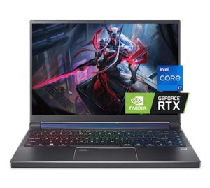 acer predator triton 300 se gaming laptop, 14" 165hz fhd+ display, intel core i7-12700h, nvidia rtx 3060, 16gb lpddr5 ram, 1tb nvme ssd, rgb backlit keyboard, fingerprint, hdmi, cue accessories