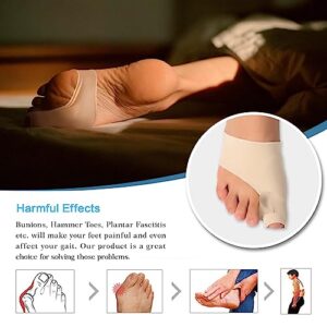 Akozon Bunion Pads, 1 Pair Bunion Pads Toe Bunion Corrector Toe Protector Gel Polyurethane Toe Spreader Bunion Relief Sleeve