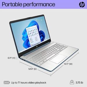 HP 15.6 Flagship HD Business Laptop Computer, Intel i3-1115G4 up to 4.1GHz (Beat i5-1035G4), 16GB RAM, 1TB NVMe SSD, Fast Charge, Numpad, Bluetooth, Wi-Fi, HDMI, Win 11, Spruce Blue, w/GM Accessory