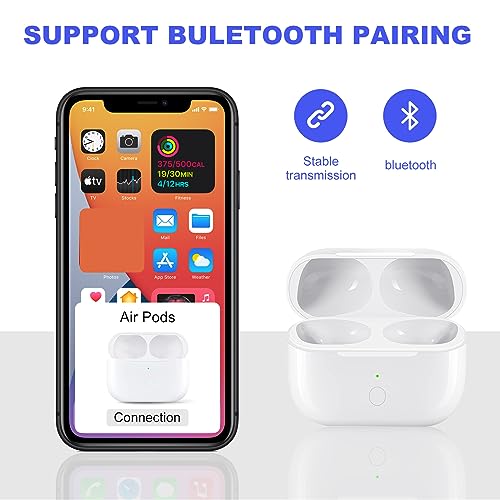 Upgraded Wireless Charging Case Compatible with AirPods Pro 1st & 2nd Generation, for AirPods Pro Charging Case Replacement Only,Air Pod Pro Charger Case with Bluetooth Pairing Sync,No Air Pods Pro