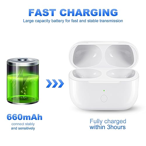 Upgraded Wireless Charging Case Compatible with AirPods Pro 1st & 2nd Generation, for AirPods Pro Charging Case Replacement Only,Air Pod Pro Charger Case with Bluetooth Pairing Sync,No Air Pods Pro