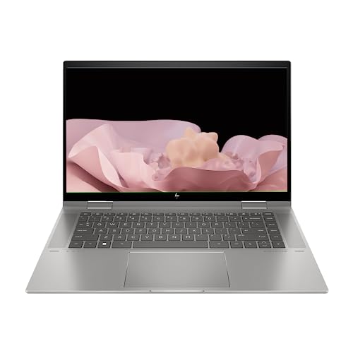 HP Newest 13th Generation Envy 2-in-1 Laptop, 15.6” Touchscreen Display, Intel Core i7-1355U Processor, 64GB RAM, 2TB SSD, Wi-Fi 6, Backlit KB, SD Card Reader, Windows 11 Home, Grey, Stylus Pen