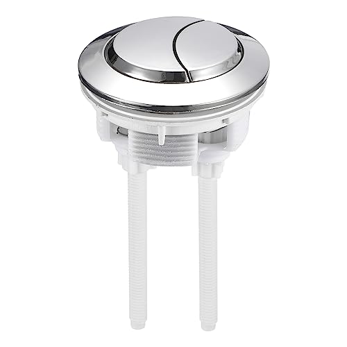 uxcell Toilet Tank Button Dual Push Flushing Toilet Button Adjustable Replacement Button for 58mm(2.28") Hole Toilet Water Tank