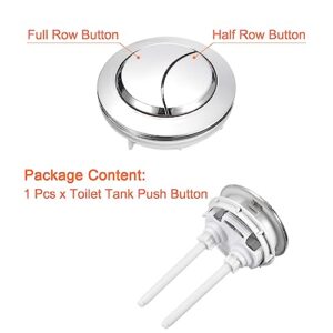 uxcell Toilet Tank Button Dual Push Flushing Toilet Button Adjustable Replacement Button for 58mm(2.28") Hole Toilet Water Tank