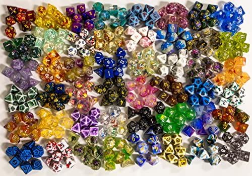 Dungeon Craft Premium Mystery Dice, Set of 7 Polyhedral Dice, Wide Range of Patterns, Gaming Dice, Suitable for Role Playing, Table Games (Premium Mystery Pack of 1)