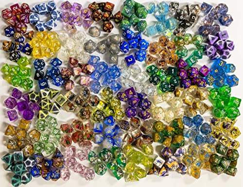 Dungeon Craft Premium Mystery Dice, Set of 7 Polyhedral Dice, Wide Range of Patterns, Gaming Dice, Suitable for Role Playing, Table Games (Premium Mystery Pack of 1)