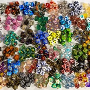 Dungeon Craft Premium Mystery Dice, Set of 7 Polyhedral Dice, Wide Range of Patterns, Gaming Dice, Suitable for Role Playing, Table Games (Premium Mystery Pack of 1)