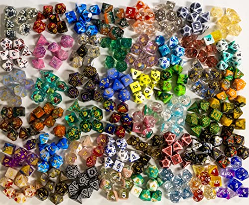 Dungeon Craft Premium Mystery Dice, Set of 7 Polyhedral Dice, Wide Range of Patterns, Gaming Dice, Suitable for Role Playing, Table Games (Premium Mystery Pack of 1)