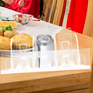 Ipetboom Vending Machine Self Pushing Drink Organizer, 3pcs Drinking Pushers Drink Organizer For Fridge Plastic Tray