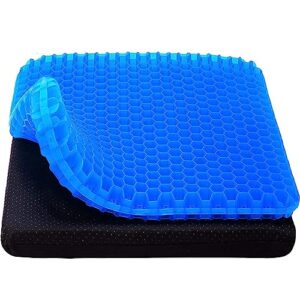 ecofeen gel seat cushion - non-slip egg seat cushion chair pads - office chair car seat cushion for sciatica & back pain relief - coccyx cushion for home, wheelchair, computer, desk chair, truck