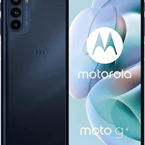 Motorola Moto G41 | 4+128GB | [XT2167-1] | 4G LTE | 6.4" FHD+ OLED | 48MP Camera 5000mAh Battery | GSM Unlocked - (Black)