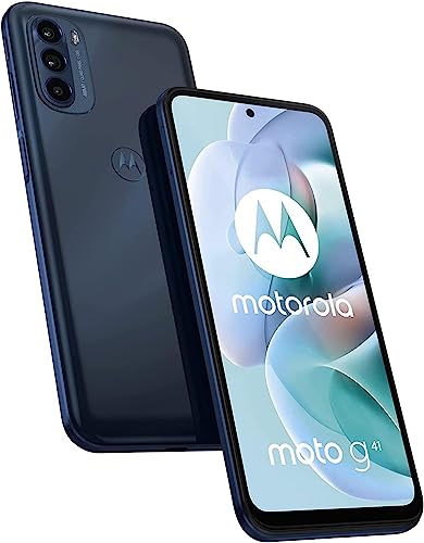 Motorola Moto G41 | 4+128GB | [XT2167-1] | 4G LTE | 6.4" FHD+ OLED | 48MP Camera 5000mAh Battery | GSM Unlocked - (Black)