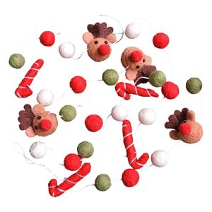 garneck 1 string christmas felt ball skewers christmas party favors gifts fireplace pom pom banner felt ball garlands home decorations christmas tree decorations christmas ornaments elk