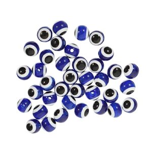 villcase 100pcs resin eye beads bead bracelet string flat earrings blue beaded bracelet evil eye beads for jewelry making evil eye bracelet kit plastic beads plastic blue diy jewelry beads