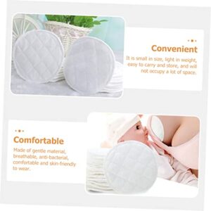 SAFIGLE 12Pcs Professional Breastfeeding Patches Breast-Feeding Washable White Absorbent Nursing pad Cotton Nursing Pads Breastfeeding Gel Pads Breast Milk Cotton Chest pad