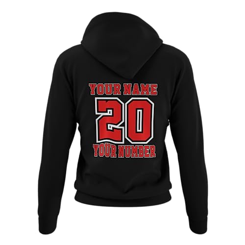 Custom Football Hoodie, Custom Football Hoodie, Personalized Football Hoodie, Custom Game Day Shirt, Football Spirit Wear T-Shirt, Team Spirit Wear Hoodie (HOT PINK)