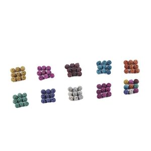 COHEALI 180pcs 10 Beads for Crafts Crystal Kit Jewelry for Volcanic Bead Loose Gumball Beads Gemstone Beads Jewelery Making Beads Loose Beads Lava Beads Artificial Bracelet Set Suite