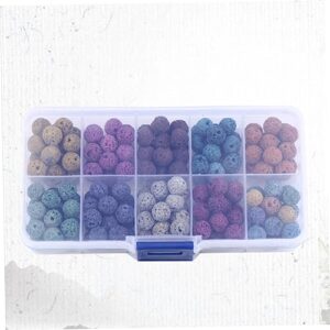 COHEALI 180pcs 10 Beads for Crafts Crystal Kit Jewelry for Volcanic Bead Loose Gumball Beads Gemstone Beads Jewelery Making Beads Loose Beads Lava Beads Artificial Bracelet Set Suite