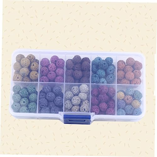 COHEALI 180pcs 10 Beads for Crafts Crystal Kit Jewelry for Volcanic Bead Loose Gumball Beads Gemstone Beads Jewelery Making Beads Loose Beads Lava Beads Artificial Bracelet Set Suite