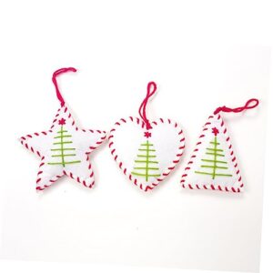 BESTOYARD 6pcs Christmas Hanging Ornament Christmas Tree Pendant Cloth Hanging Pendant Creative Hanging Pendant Christmas Plush Ornaments Christmas Decorations for Tree Christams Decor Love