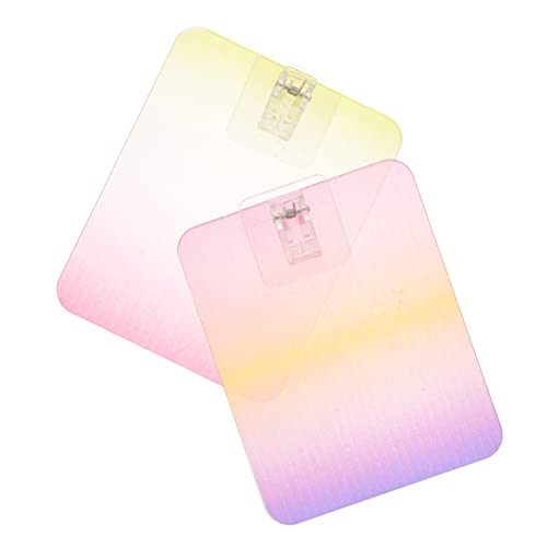 Misti Stamping Tool 6 Pcs Plate Clamp Clear Colored Clipboards Scrapbooking Die-Cut Machines Exam Paper Clips File Clipboards Document Holder Acrylic Plastic Student Notebook