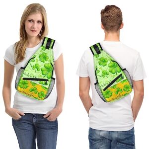 St. Patrick's Day Sling Backpack St. Patrick's Day Crossbody Bag Hiking Backpack Casual Daypack