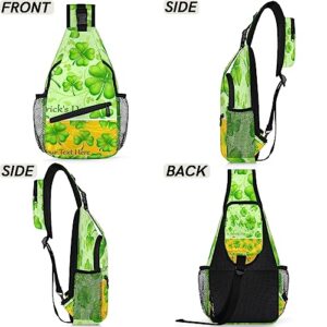 St. Patrick's Day Sling Backpack St. Patrick's Day Crossbody Bag Hiking Backpack Casual Daypack