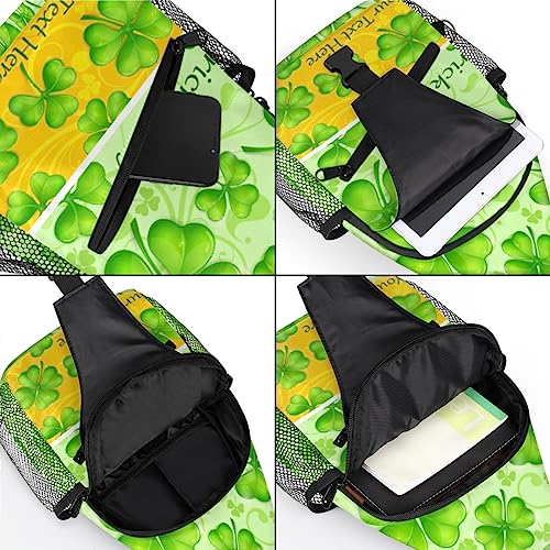 St. Patrick's Day Sling Backpack St. Patrick's Day Crossbody Bag Hiking Backpack Casual Daypack