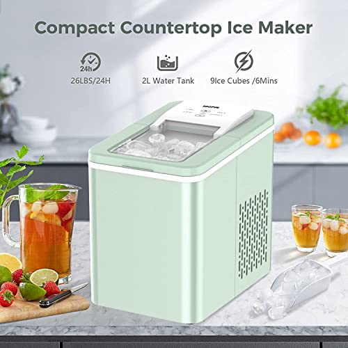 Ice Maker Portable Ice Maker Machine with Ice Scoop and Basket for Home, Office and Party