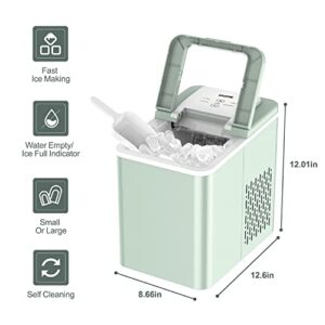 Ice Maker Portable Ice Maker Machine with Ice Scoop and Basket for Home, Office and Party