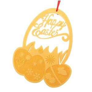 bestoyard 1pc felt egg pendant easter ornaments for tree kawaii easter egg ornament christmas tree hanging pendant easter egg hanging ornament pendant hollow out ornament fireplace cute