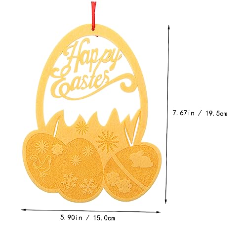 BESTOYARD 1pc Felt Egg Pendant Easter Ornaments for Tree Kawaii Easter Egg Ornament Christmas Tree Hanging Pendant Easter Egg Hanging Ornament Pendant Hollow Out Ornament Fireplace Cute