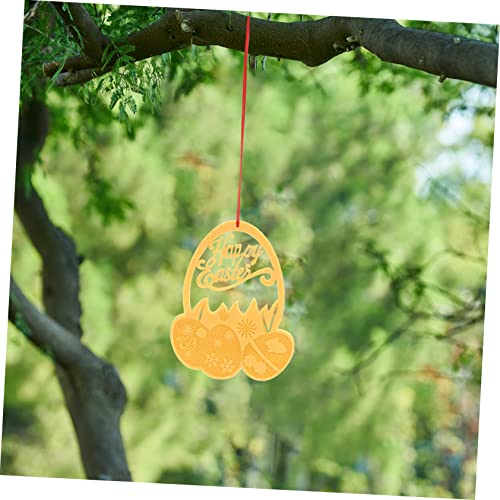 BESTOYARD 1pc Felt Egg Pendant Easter Ornaments for Tree Kawaii Easter Egg Ornament Christmas Tree Hanging Pendant Easter Egg Hanging Ornament Pendant Hollow Out Ornament Fireplace Cute