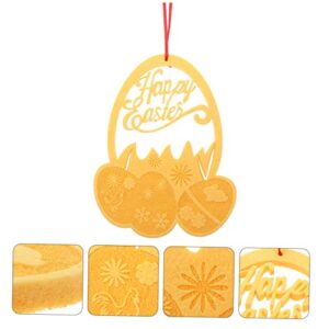 BESTOYARD 1pc Felt Egg Pendant Easter Ornaments for Tree Kawaii Easter Egg Ornament Christmas Tree Hanging Pendant Easter Egg Hanging Ornament Pendant Hollow Out Ornament Fireplace Cute